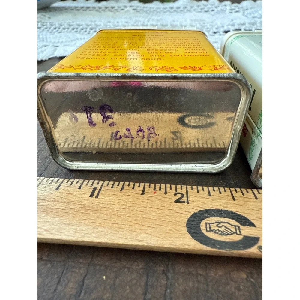 Durkee | Accents | Durkee Spice Tin Lot Assemblage Craft Props Mustard ...